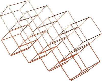 BarCraft Stackable Copper Finish Wine Rack