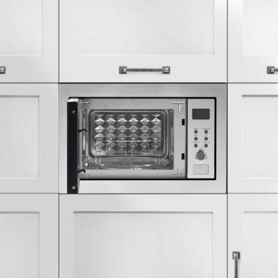 Baridi 25L Integrated Microwave Oven with Grill, 900W, Stainless Steel ...