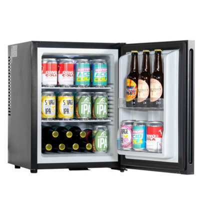BARIDI 35L ULTRA QUIET DRINKS & WINE MINI COOLER FRIDGE WITH LED LIGHT ...