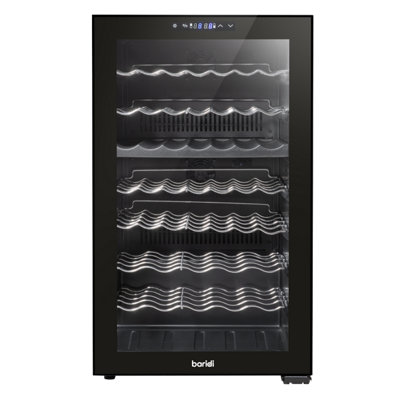 Baridi 52 Bottle Dual Zone Wine Cooler Fridge Touch Screen Controls LED ...