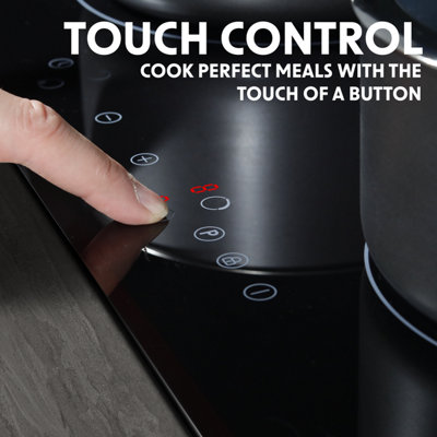 Baridi 60cm 4 Zone Induction Hob, 9 Power Settings, Touch Control 2800W ...
