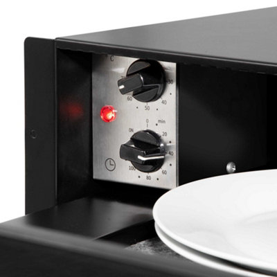 Baridi 60cm Built-In Warming Drawer, Push-to-Open, Anti-Slip Mat Black ...