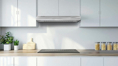 Baridi 60cm Visor Cooker Hood Kitchen Extractor Fan for Undercabinets ...