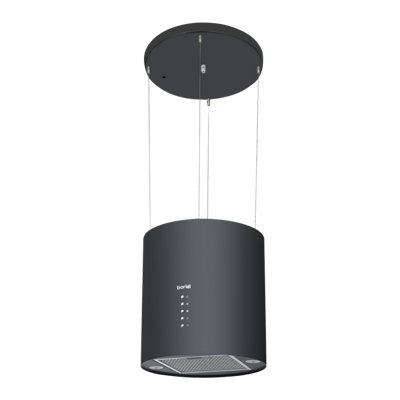 Baridi Island Powerful Cooker Hood Pendant Style 35cm 3-Speed Black ...