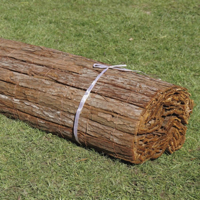 Bark Fencing Outdoor Screen, Screening Panel for Gardens, Balcony ...