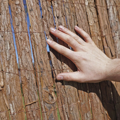 Bark Fencing Outdoor Screen, Screening Panel for Gardens, Balcony ...