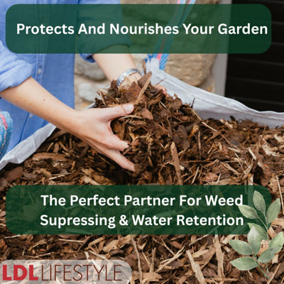 Bark Long Lasting Weed Suppressor Garden Landscaping Decorative Mulch ...