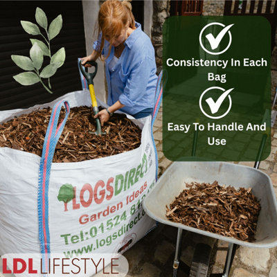 Bark Long Lasting Weed Suppressor Garden Landscaping Decorative Mulch ...