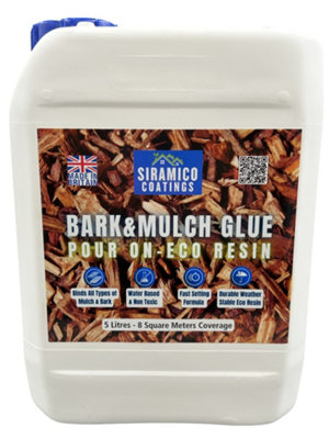 Bark & Mulch Glue ECO-Resin™ Holder Binder - 5 litres 8m² - Waterbased ...
