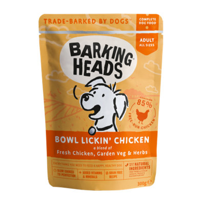 Barking Heads Bowl Lickin' Chicken 300g x 10