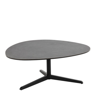 BARNSLEY BLACK CERAMIC COFFEE TABLE 100X95X41 CM