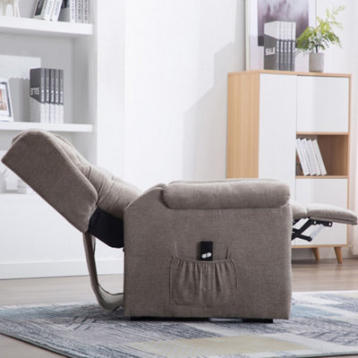 Barnsley Fabric Electric Single Motor Riser Rise Recliner Lift Mobility ...