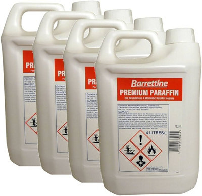 Barrettine Premium Grade Paraffin - 4 x 4 Litre (16 litres) | DIY at B&Q