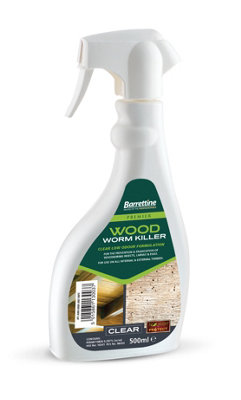 Barrettine Solvent Preserver Woodworm Killer Trigger Spray - 500ml