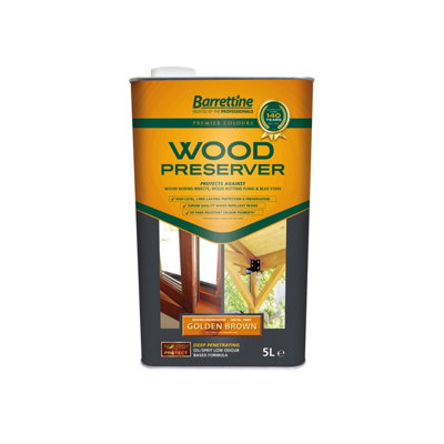 Buy Barrettine Wood Preserver - 5 Litre - Golden Brown at B&Q