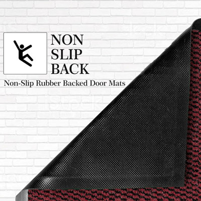 Barrier Mat - 50 x 80 cm - Red - Durable Protective Ground Cover