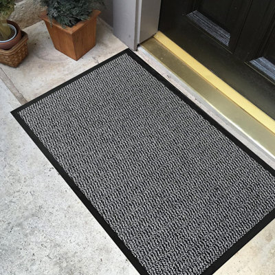 Barrier Mat 60x120 cm Silver Non Slip Indoor Door Mat for Home ...