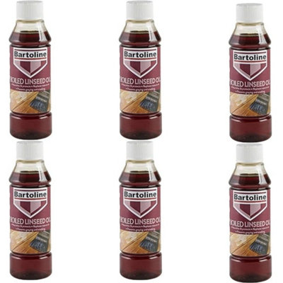 Bartoline Boiled Linseed Oil 250ml - Pack of 6 - Nourishes & Protects ...