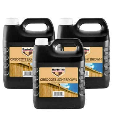 Bartoline Creocote Light Brown Wood Treatment - 3X (Oil-Based)