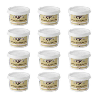 Bartoline Multi-Purpose Linseed Oil Glazing Putty 500g - Pack of 12