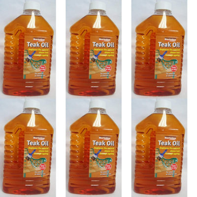 Bartoline Teak Oil 2 Litre 26215360 (Pack of 6)