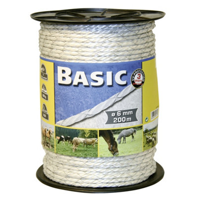 Basic Fencing Rope With Copper Wires May Vary (200m) | DIY at B&Q