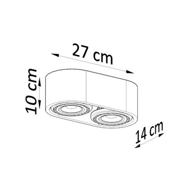Basic Wood Natural 2 Light Classic Ceiling Light