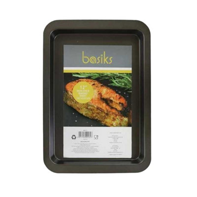 Basiks Non-Stick Baking Sheet Black (13in)