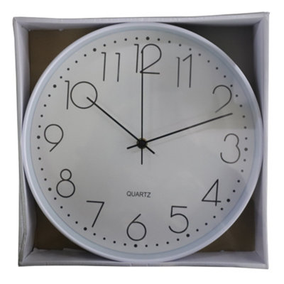 Basiks Quartz Wall Clock Silver (One Size)