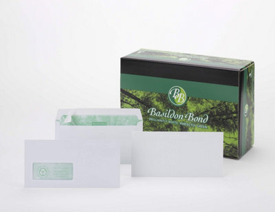 Basildon Bond DL Recycled White 120gsm Peel & Seal Wallet, Box 500 ...