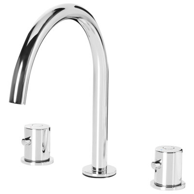 Basin Mixer Tap PILCOMAYO Brass Silver