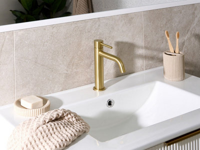 Basin Mixer Tap SALINAS Brass Gold