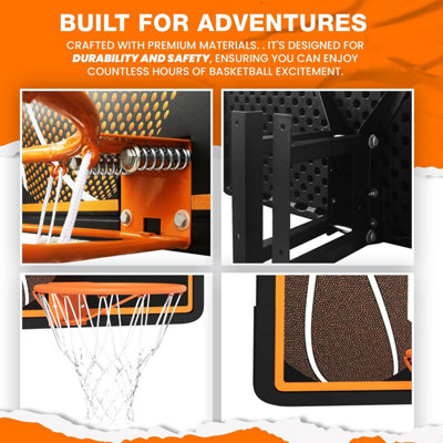 Basketball Backboard and Flex Ring - Bee-Ball ZY-020 - Wall Mount ...
