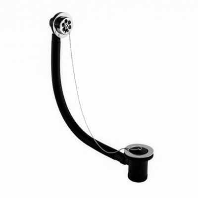 Bath Combined Waste with Overflow - Stainless Steel Grid & Chrome Plug ...