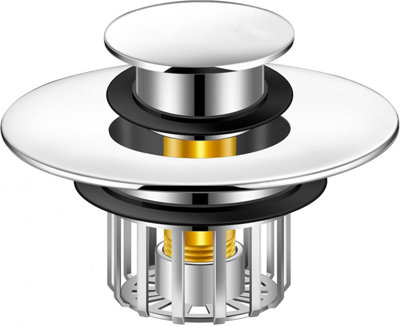 Bath plug Shower drain connector Pop-up waste with strainer