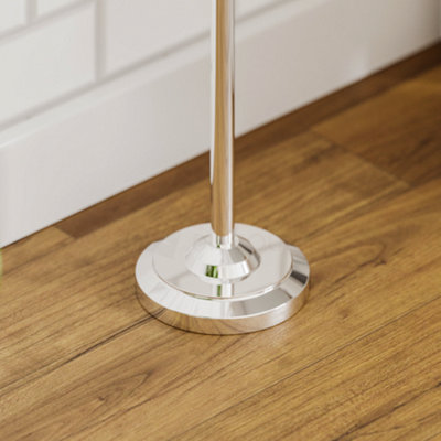 Bath Vida Floor Standing Toilet Paper Roll Holder Freestanding