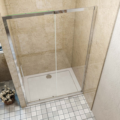 Bathroom 1000x1850mm Sliding Shower Door Safety Glass Screen