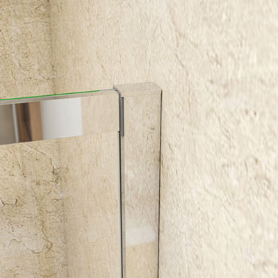 Bathroom 1100x900x1850mm Sliding Shower Enclosure with 1100x900mm Stone ...