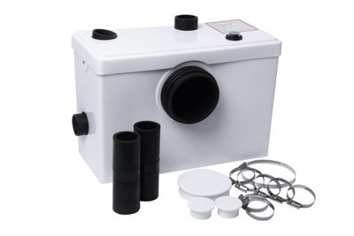 Bathroom 3 Inlet Macerator Waste Pump System, 600W, 270 x 398 x 230mm ...