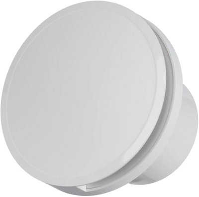 Bathroom Extractor Fan 100mm with Timer and Humidistat Round 4" White ...