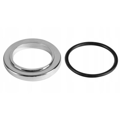 Bathroom Faucet Base Ring + Gasket Under Tap Washer Rosette Chromed Plastic