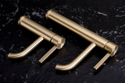 BATHROOM FAUCET REA FOSTER BRUSH GOLD