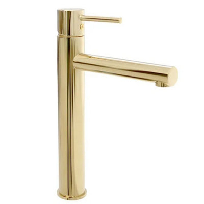 BATHROOM FAUCET REA TESS HIGH GOLD, BRASS