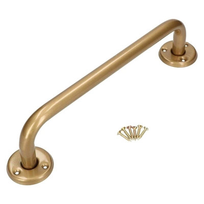 Bathroom Grab Bar for Elderly, Disabled, Seniors - 400 mm Gold Safety ...
