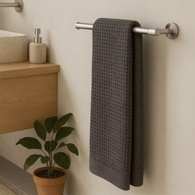 BATHROOM HANGER REA 6610A MODERN BRUSH STEEL