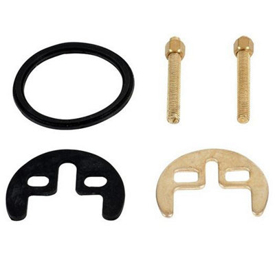 Bathroom Kitchen Faucet Tap Universal Mounting Set Plate + Screws + Gaskets