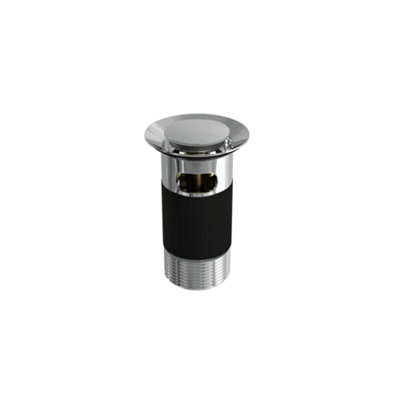 Bathroom Round Click-Clack Slotted Basin Waste with Overflow, Top Fix ...