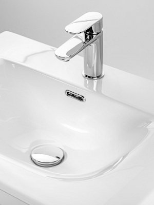 Bathroom Sink Waste Kit Space Saving Telescopic Trap with Pop Up Chrome ...