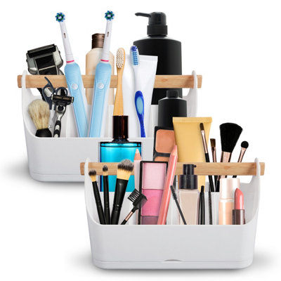 Bathroom Storage / Makeup Organiser 7 Compartments Home Kitchen Utensil ...
