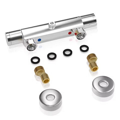 Bathroom Thermostatic Shower Mixer Wall Mounted Shower Mixer Bar Hot ...